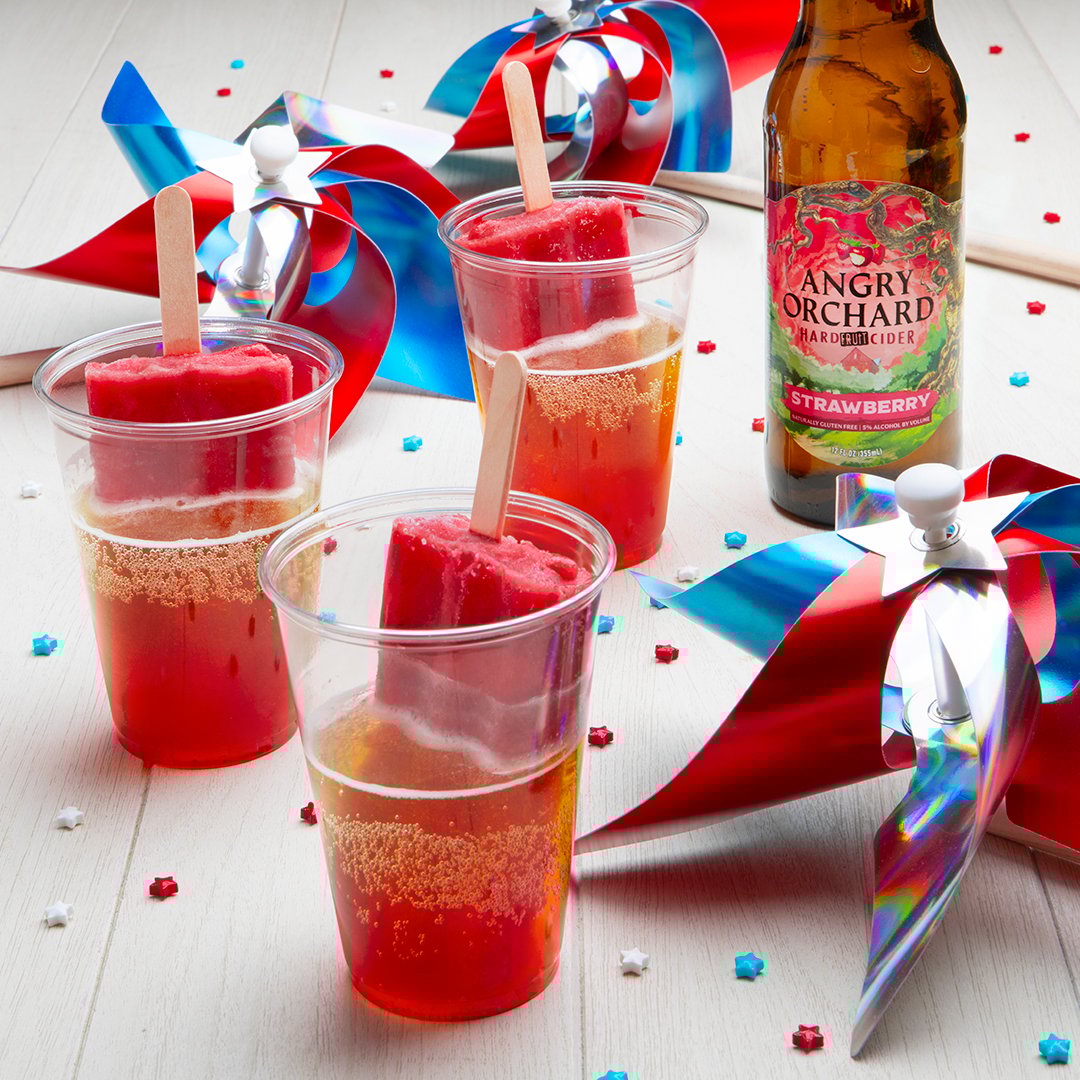 Strawberry Pinwheel Vodka Pops