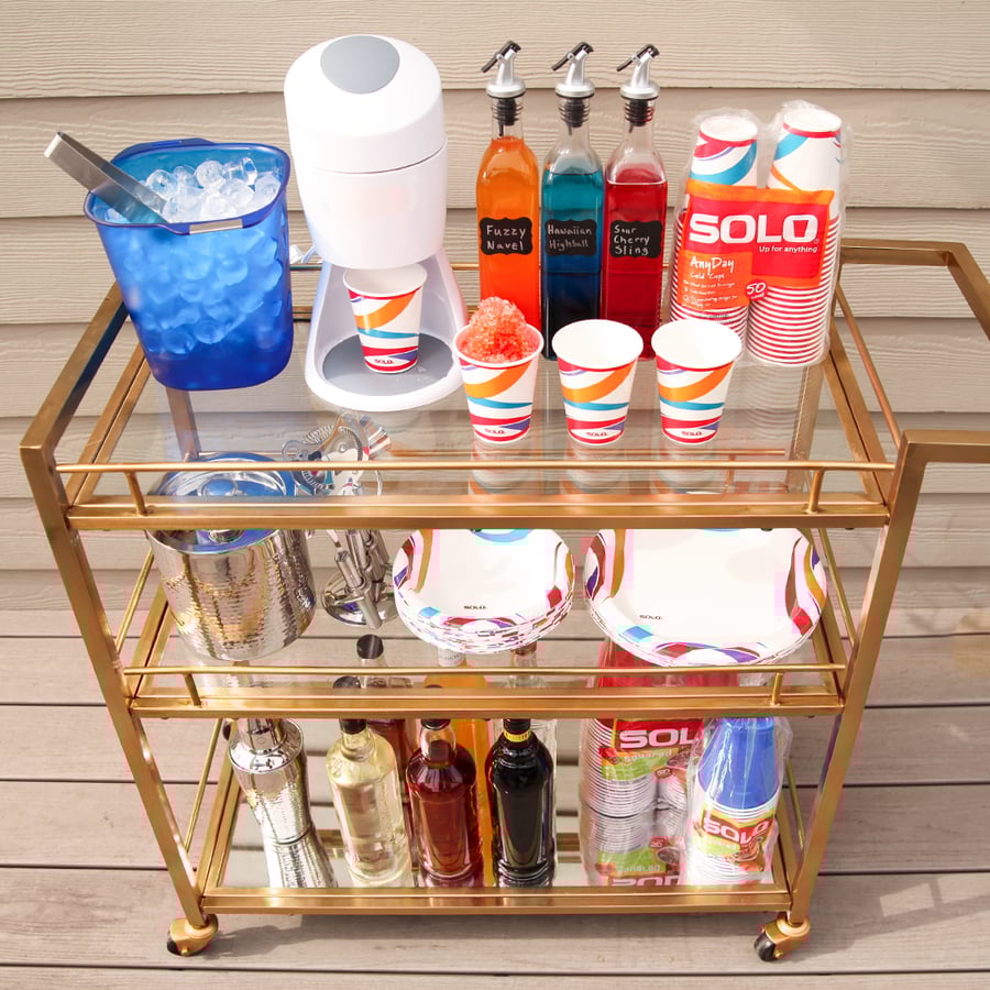 Snow Cone Bar Cart